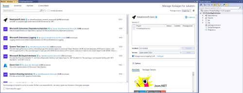 How to Install and use NuGet packages in Visual Studio