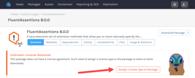 Dealing with Fluent Assertions License Changes in ProGet